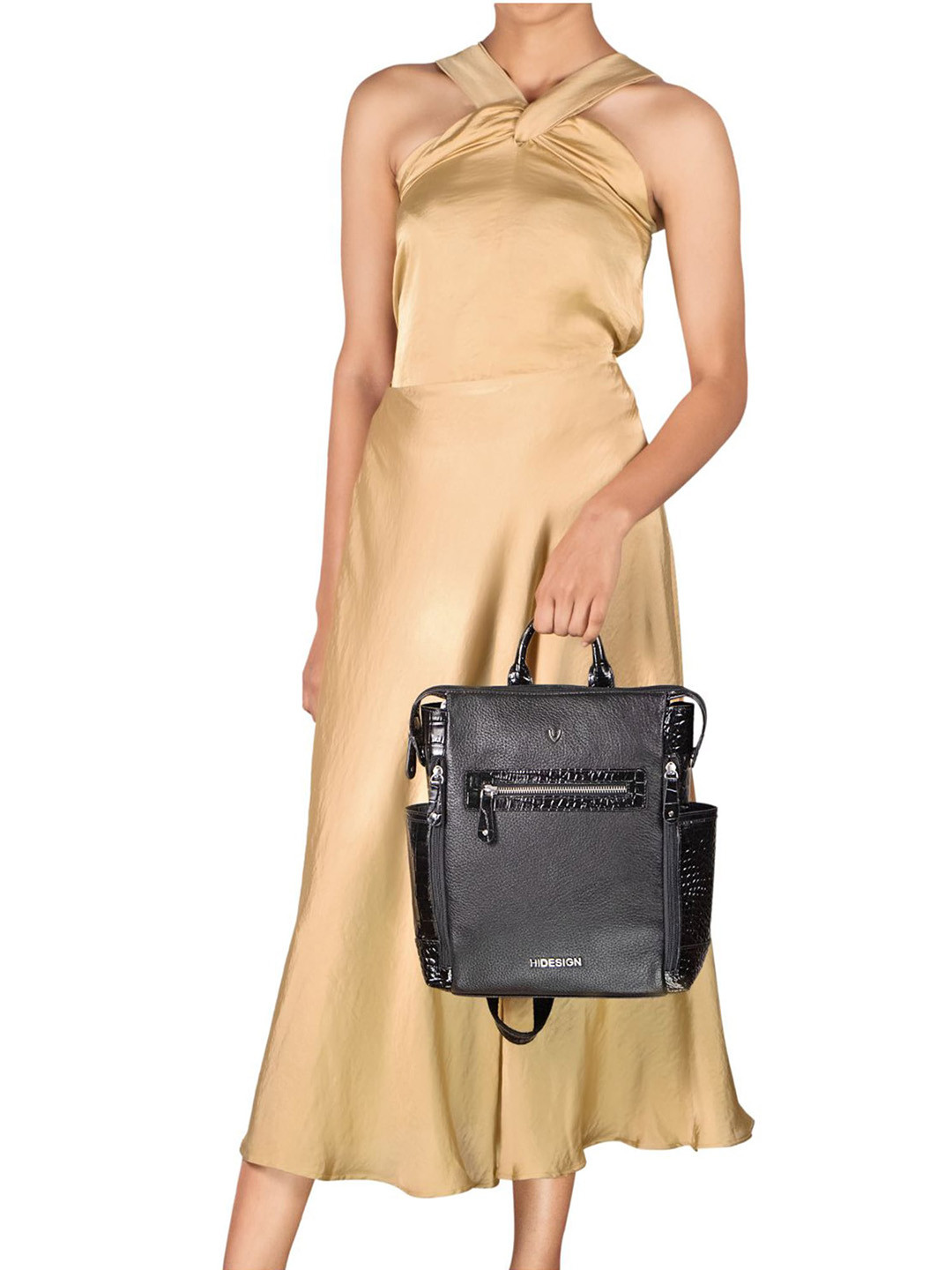 Buy Hidesign Women Textured Backpack Up To 23 Litres - Backpacks for ...