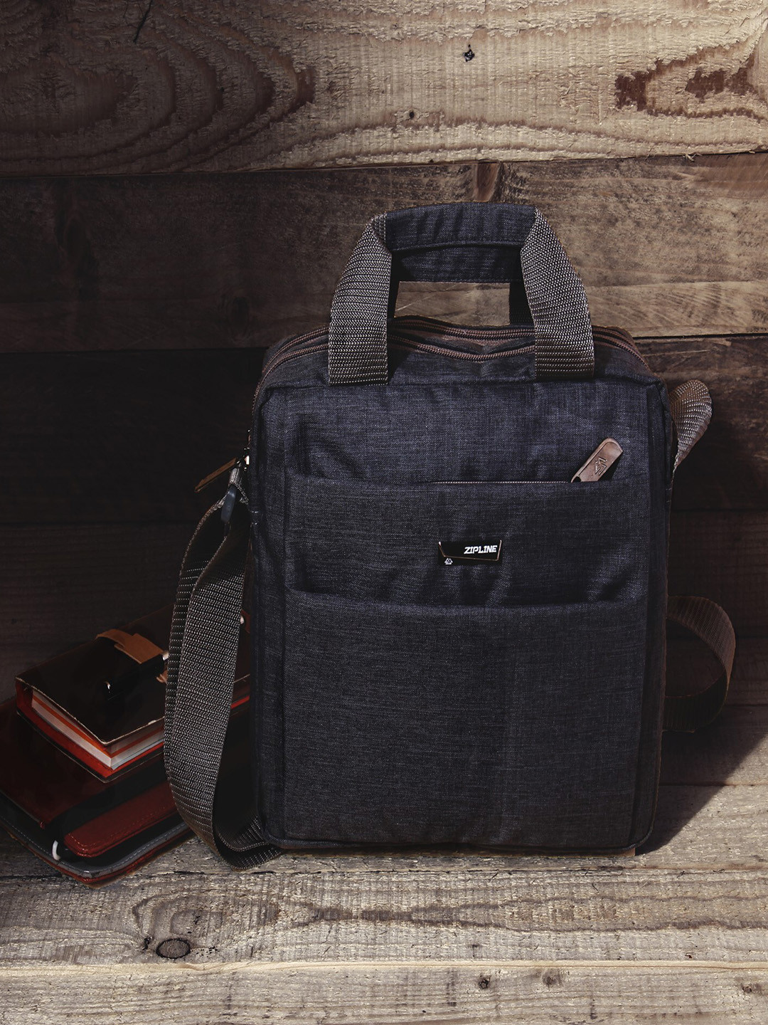 Buy ZIPLINE Unisex Textured Messenger Bag - Messenger Bag for Unisex ...