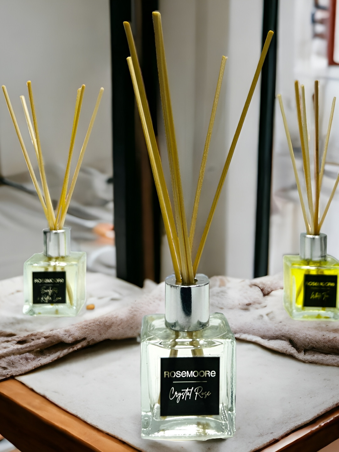 Buy ROSEMOORe 3 Pieces Reed Diffuser Gift Set 50ml - Aroma Oil Diffusers for Unisex 26529720 ...