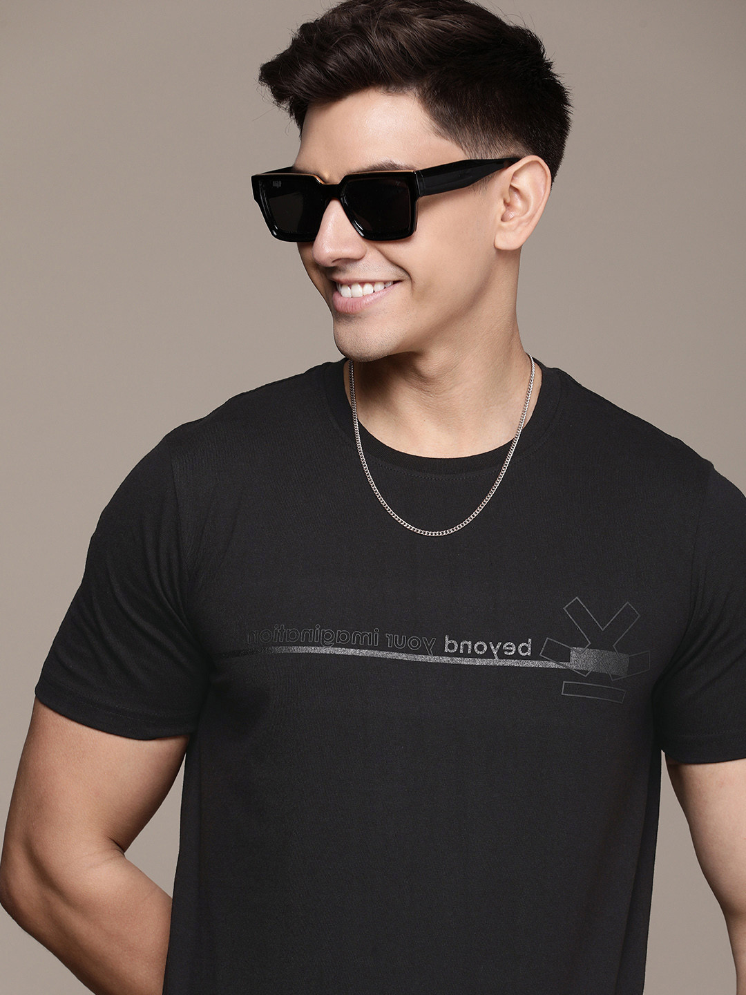 Buy WROGN Brand Logo Printed T Shirt - Tshirts for Men 26531560 | Myntra