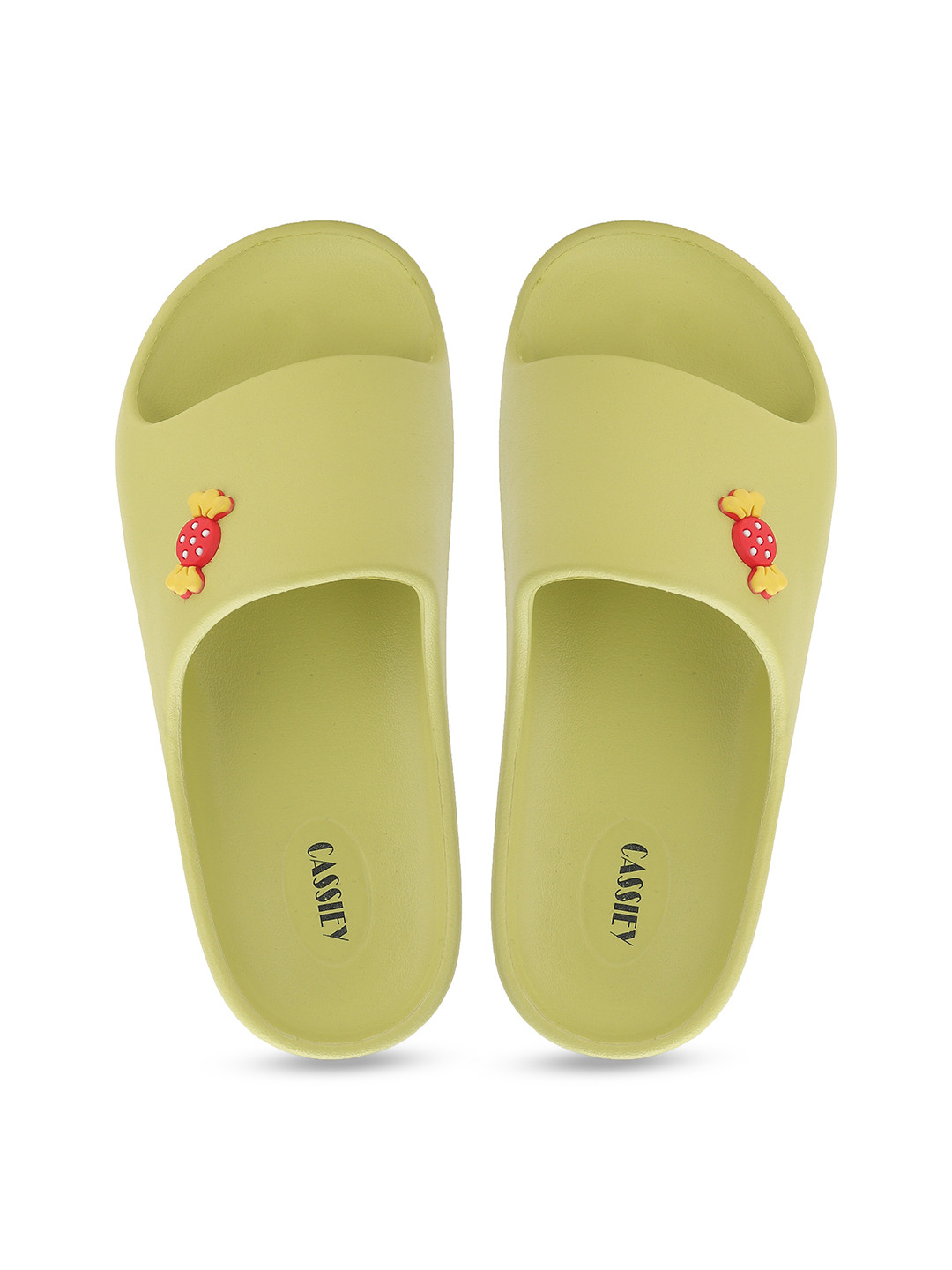 Buy CASSIEY Women Chocolate Detail Lightweight Anti Skid Rubber Sliders ...