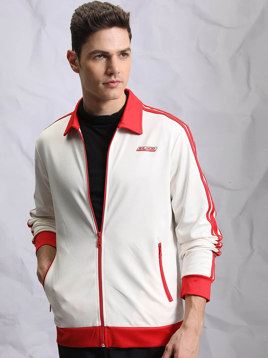 Buy HIGHLANDER Spread Collar Open Front Jacket - Jackets for Men ...