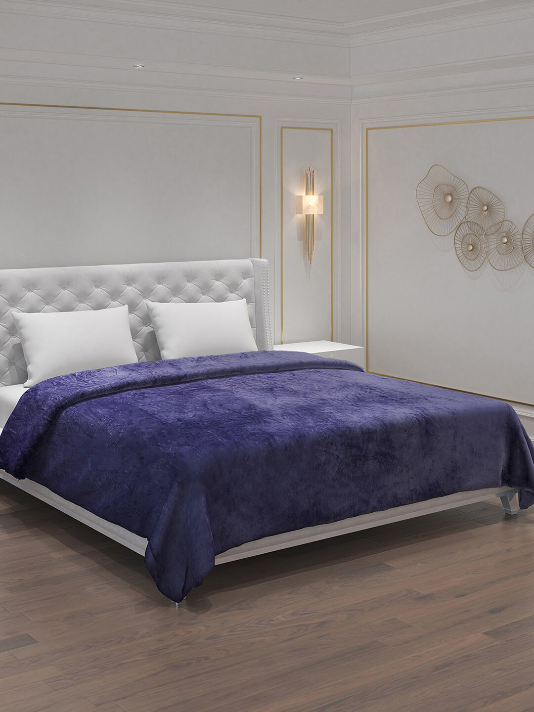 Buy Monte Carlo Violet AC Room 233 GSM Skin Friendly Double Bed Blanket ...