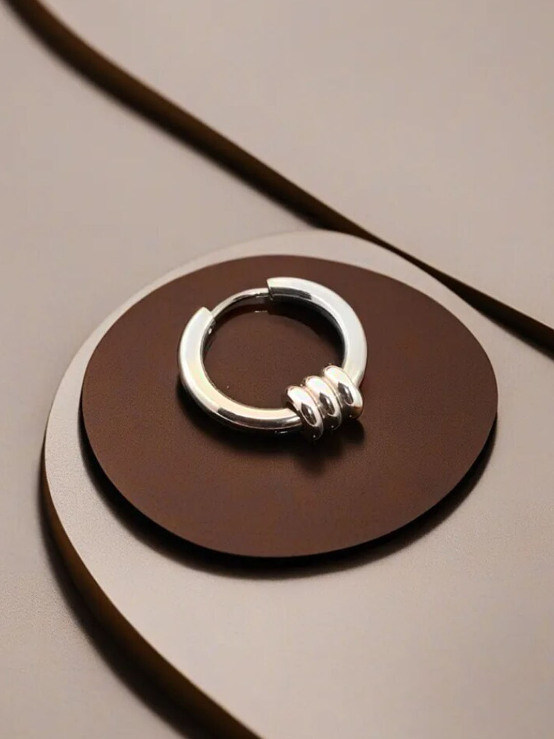 Buy The Roadster Lifestyle Co. Stainless Steel Barb Bali Hoop Earrings ...