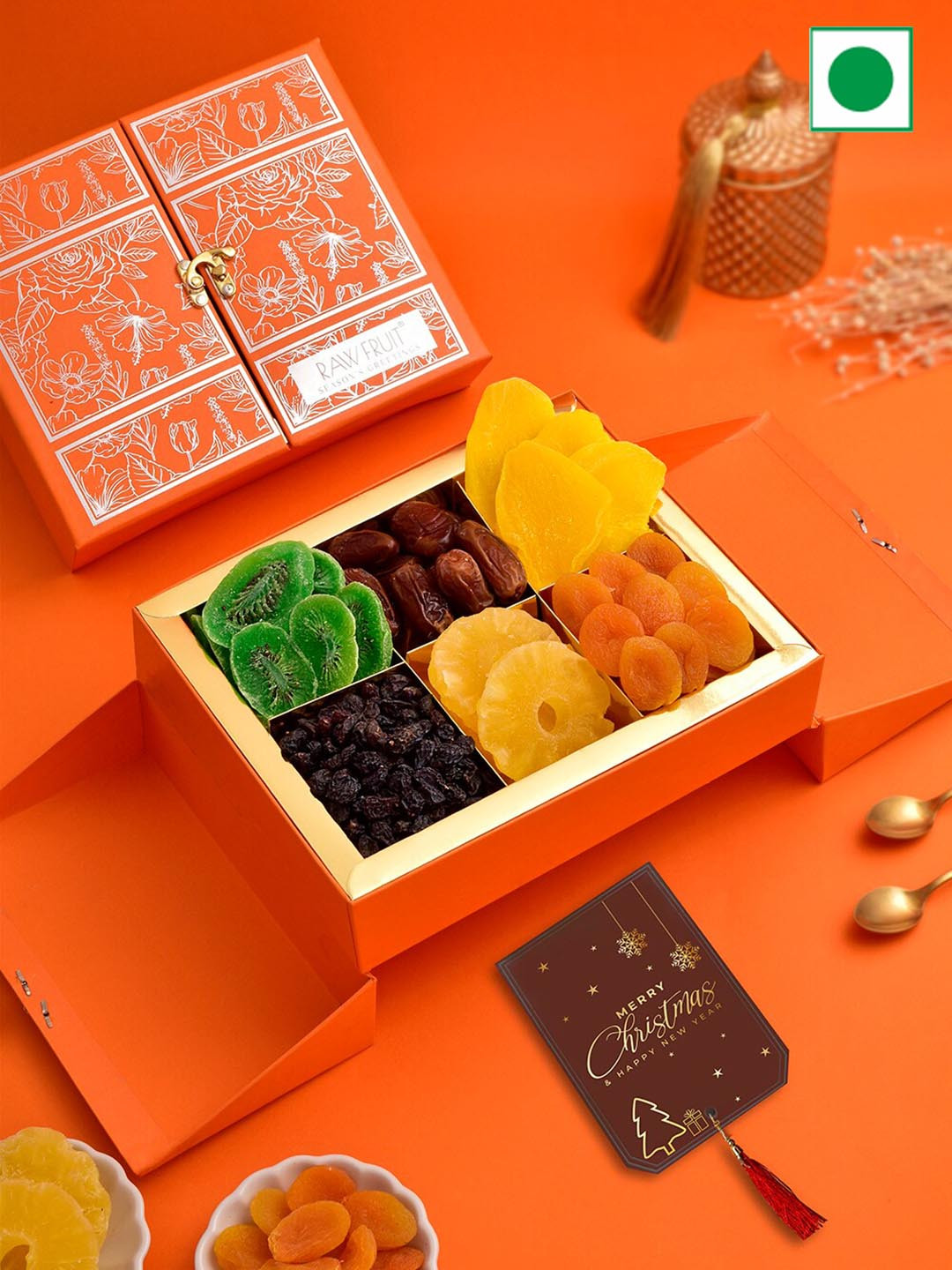 Buy RawFruit Christmas Gift Tropical Dry Fruits Gift Box - Nuts Seeds ...