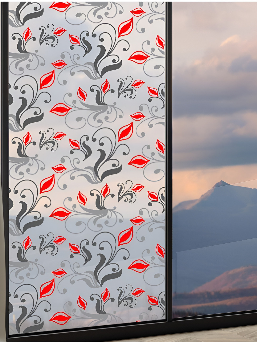 Buy CVANU Transparent Printed Self Adhesive Window Stickers - Decals ...