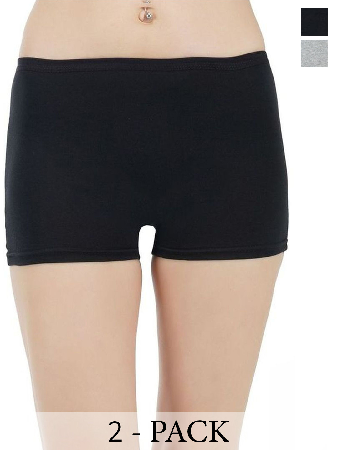 Buy ArLa APPAREL Pack Of 2 Seamless Pure Cotton Boyshorts - Briefs for ...