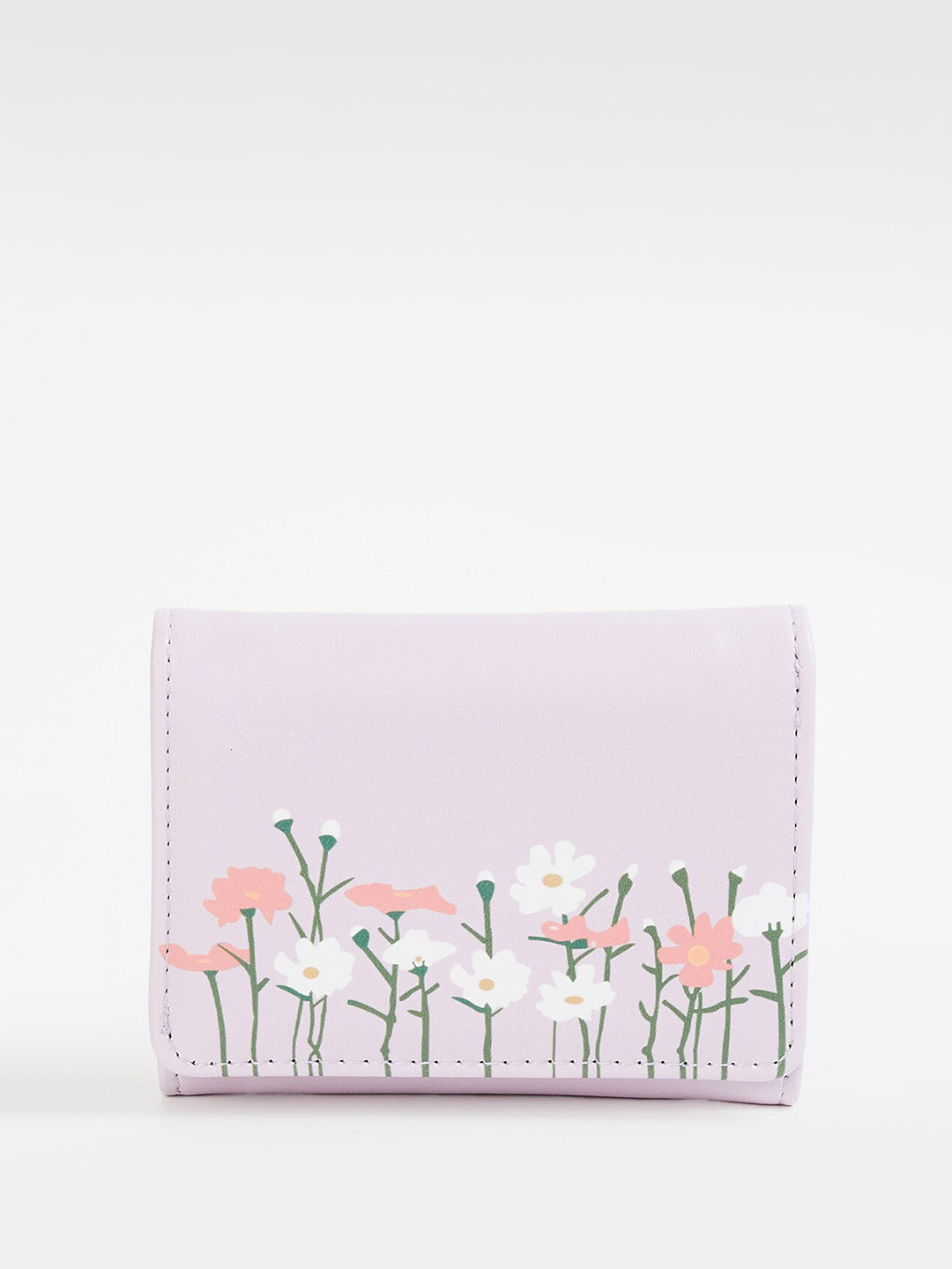 Buy Ginger By Lifestyle Women Floral Printed Three Fold Wallet ...