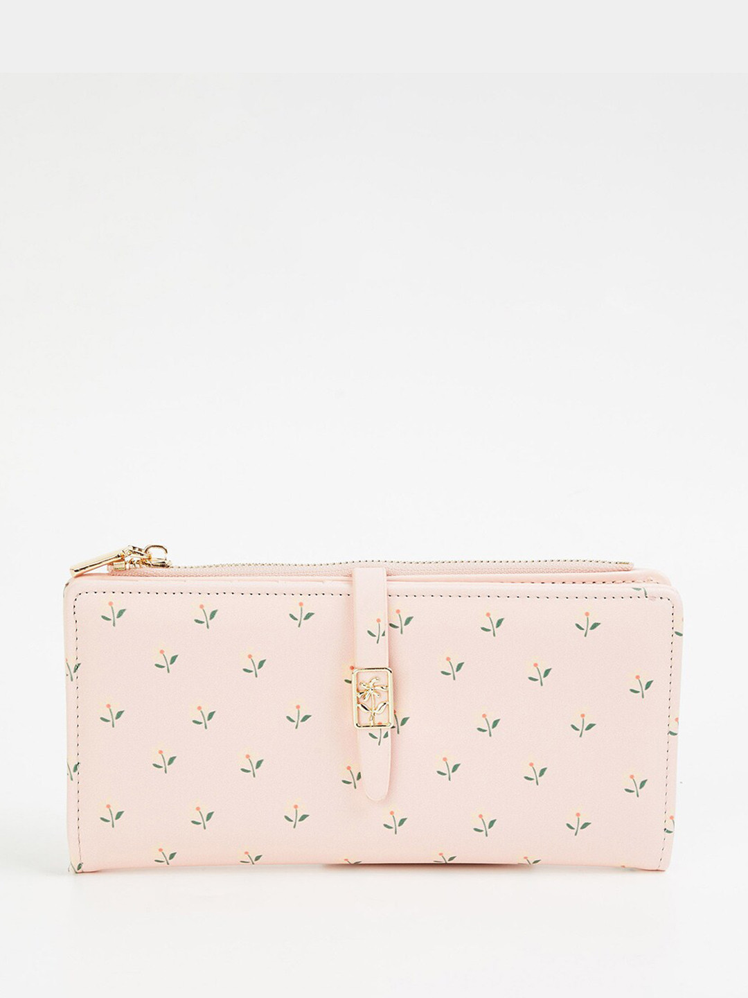 Buy Ginger By Lifestyle Women Floral Printed Zip Around Wallet ...