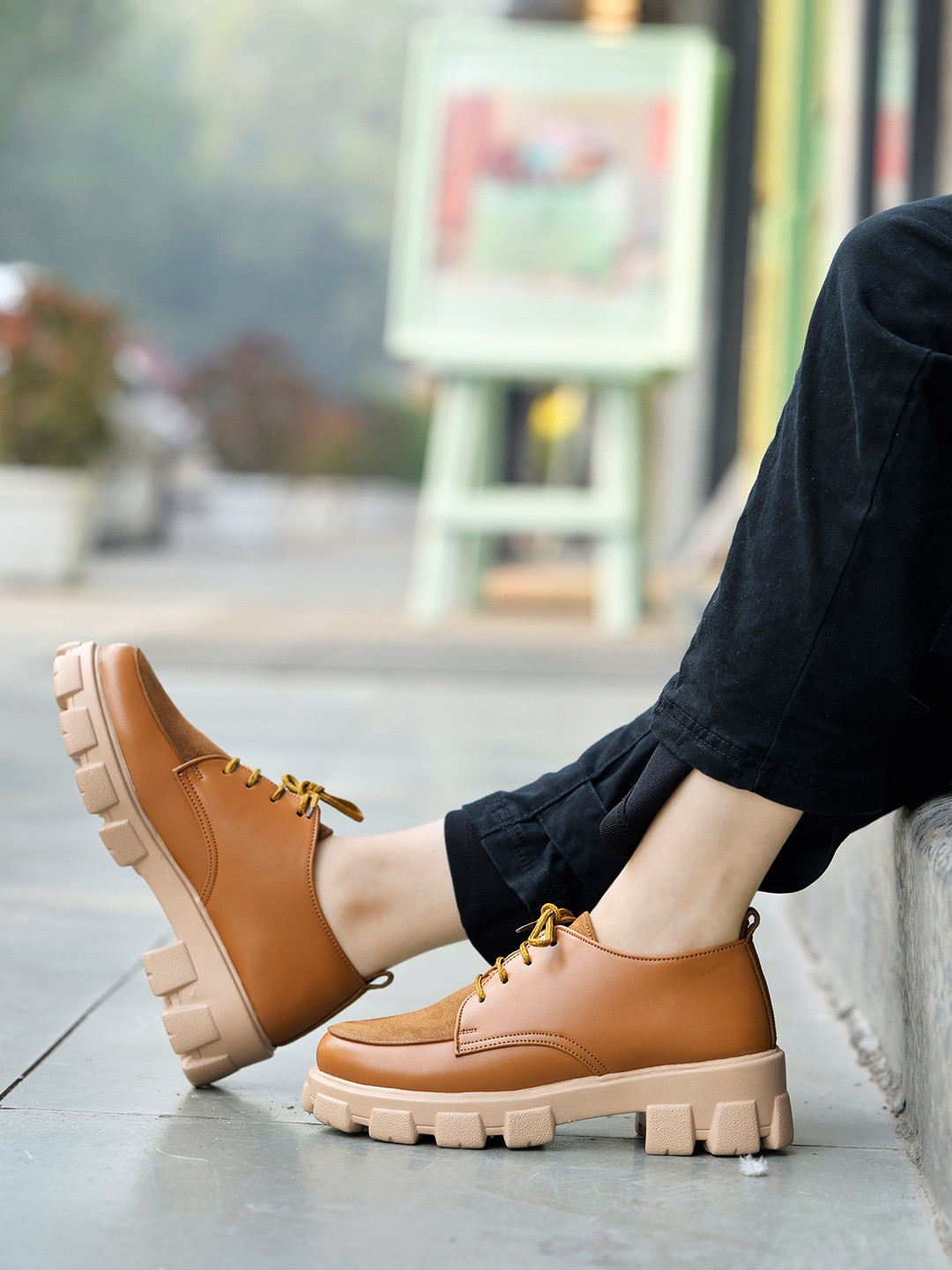 Buy Shoetopia Women Round Toe Lightweight Heeled Derbys - Casual Shoes ...