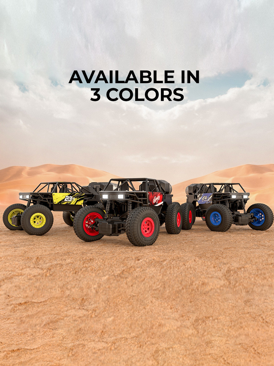 Buy Mirana Kids Megaranger 6 Wheel Toy Vehicle - Toy Vehicles for ...