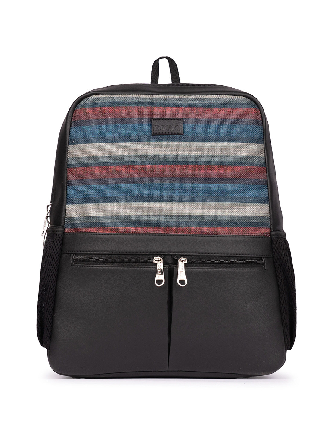 Buy ZOUK Mysore Mosaic Striped Backpack With Compression Straps Up To 16 Inch - Backpacks for ...