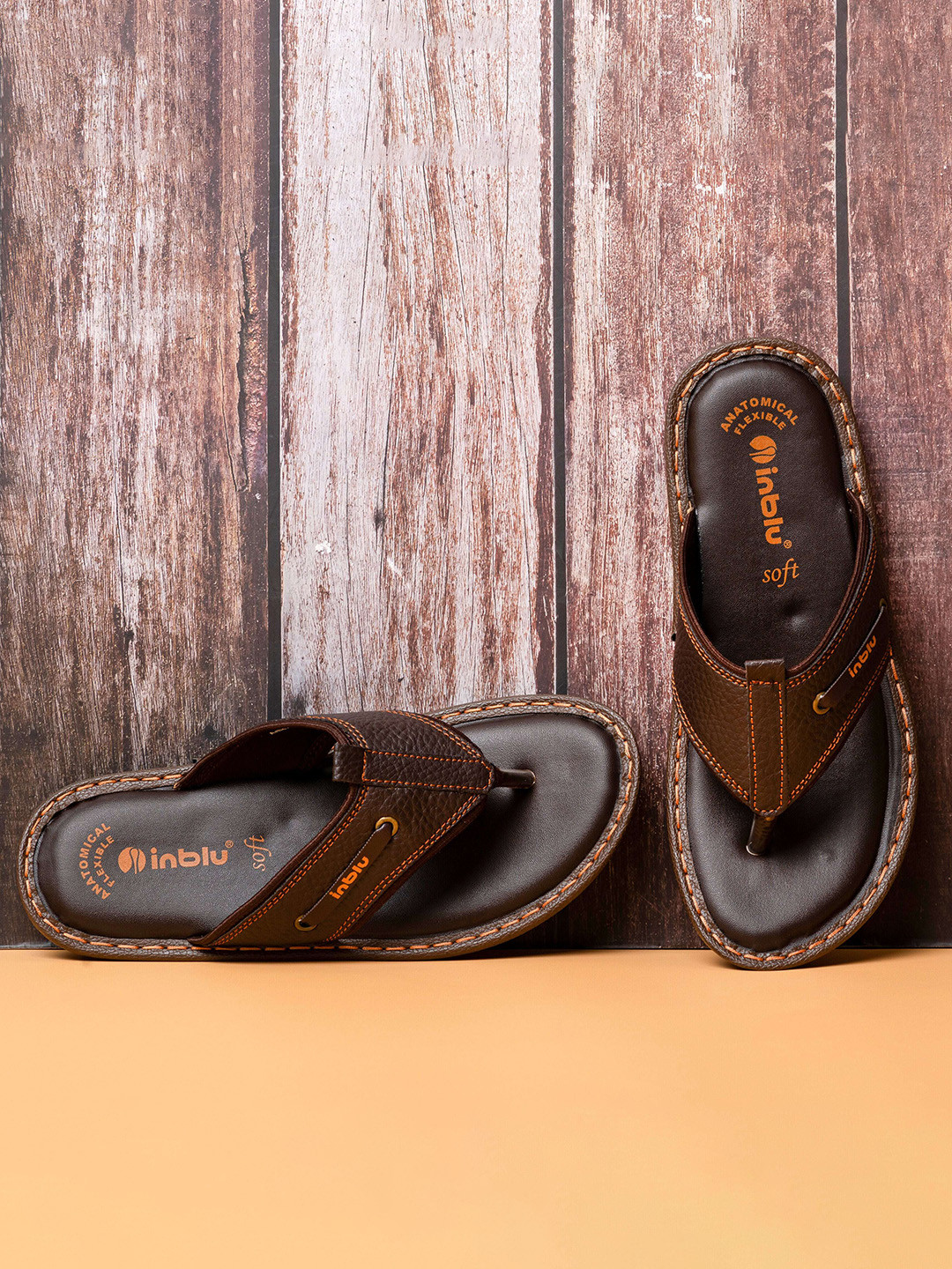 Buy Inblu Men Lightweight & Anti Skid Open Toe Flats - Flats for Men ...