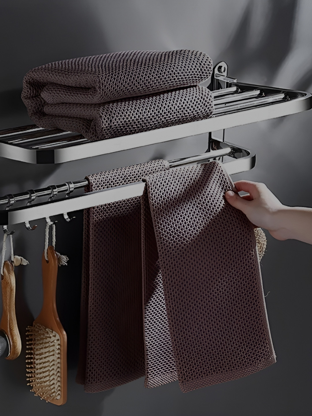 Buy Well Set Steel Solid Stainless Steel Bathroom Caddy - Bathroom ...