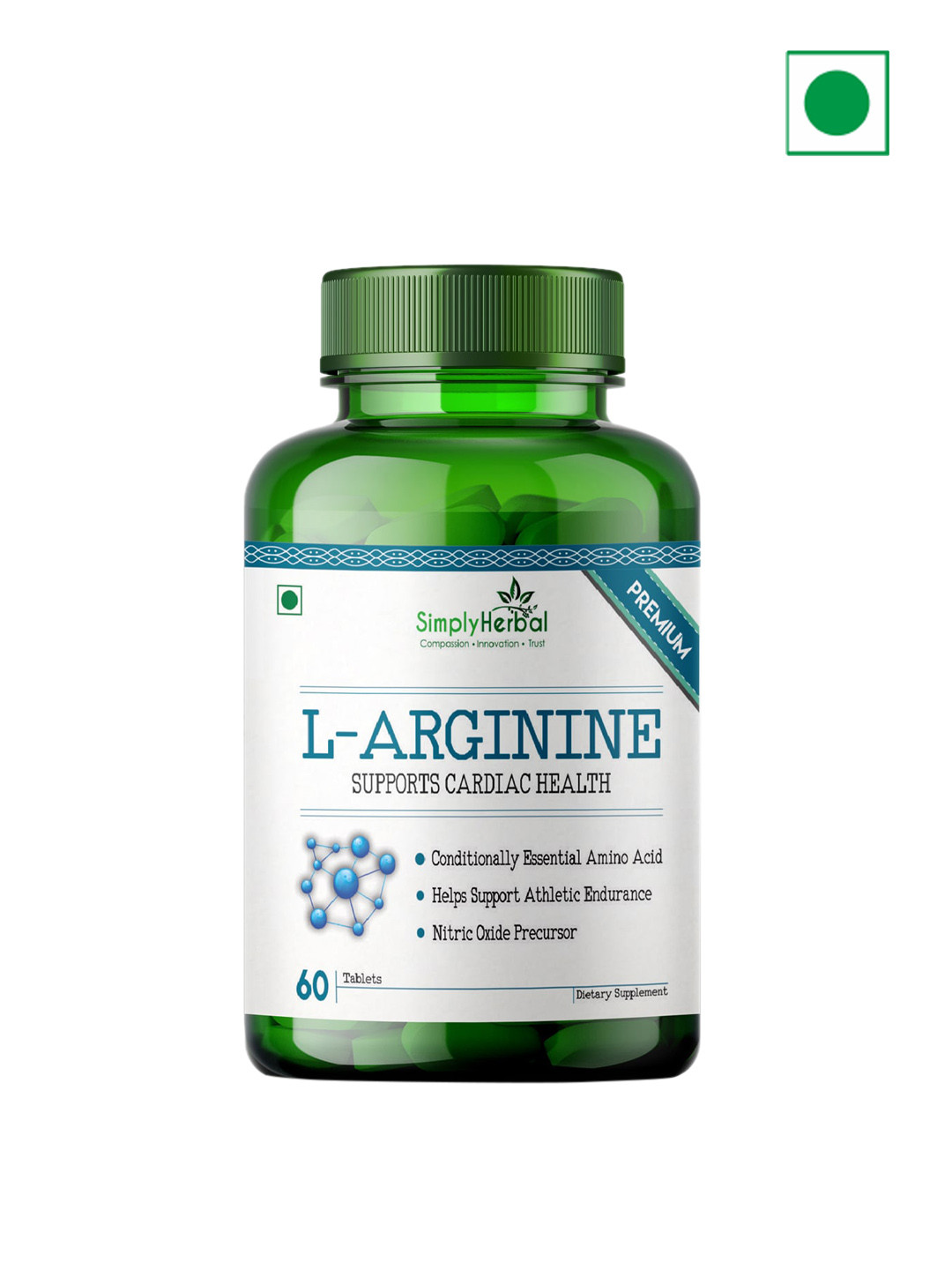 Buy Simply Herbal L Arginine Tablets For Cardiac Health With Amino ...