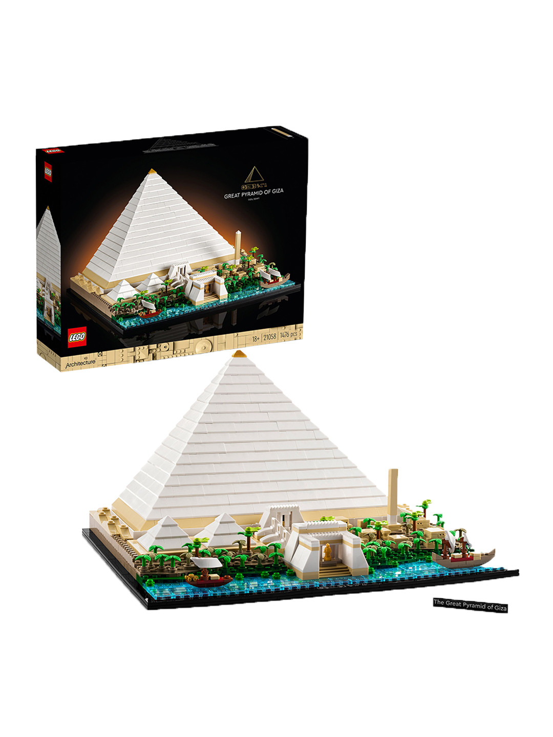 Buy LEGO Architecture Great Pyramid Of Giza 1476 Pieces Construction ...