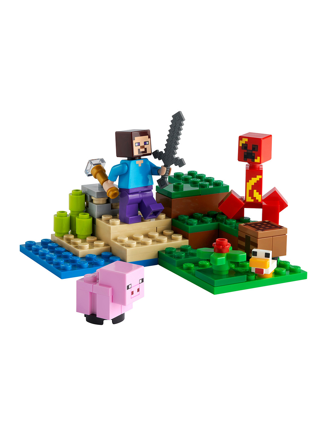Buy LEGO Minecraft The Creeper Ambush 21177 Building Kit Construction ...