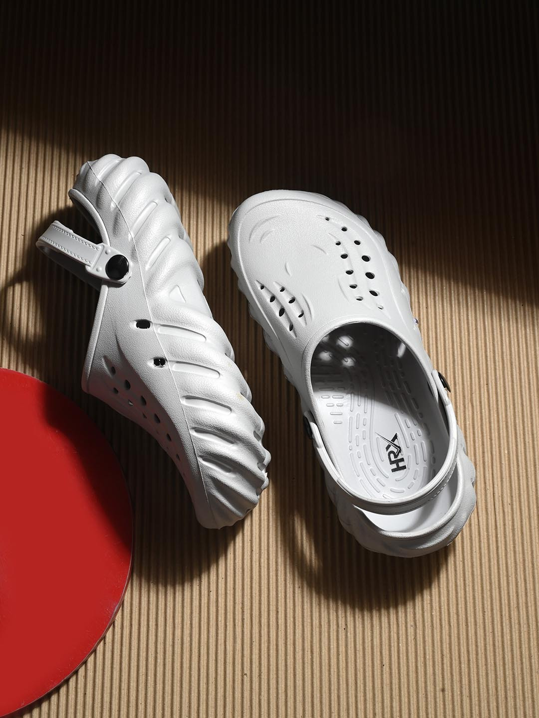 Buy HRX By Hrithik Roshan Men Grey Slip On Clogs - Flip Flops for Men ...