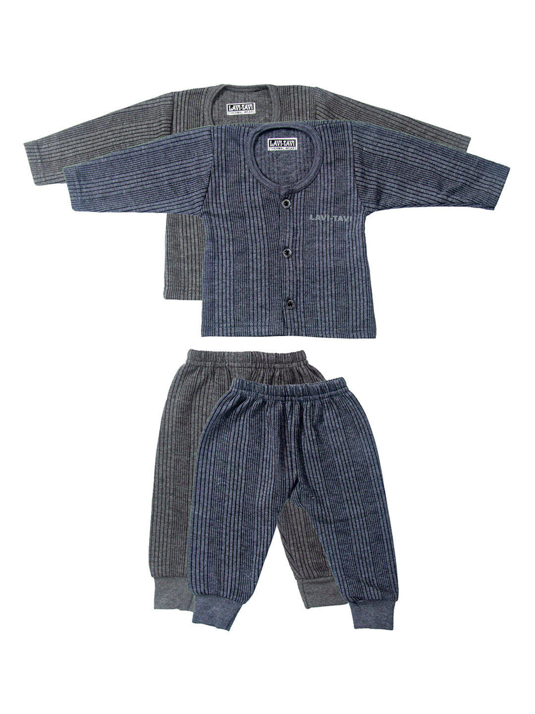 Buy BAESD Kids Pack Of 2 Woollen Ribbed Thermal Set - Thermal Set for ...