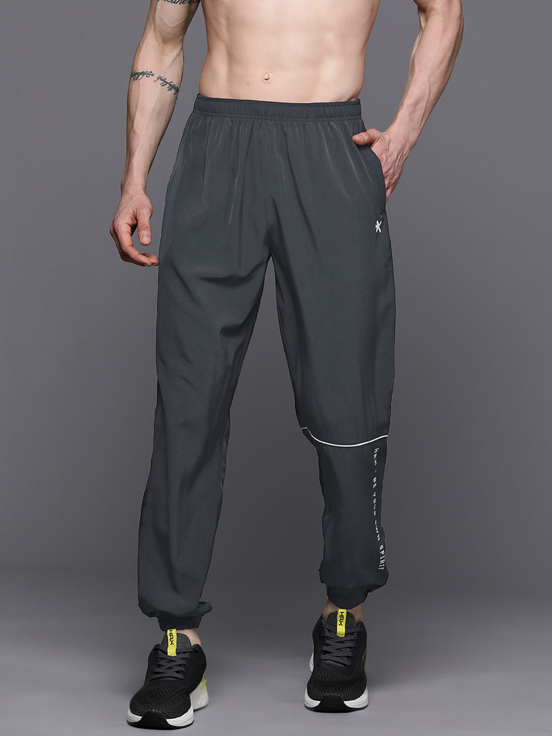 Buy HRX By Hrithik Roshan Men Rapid Dry Training Joggers - Track Pants ...