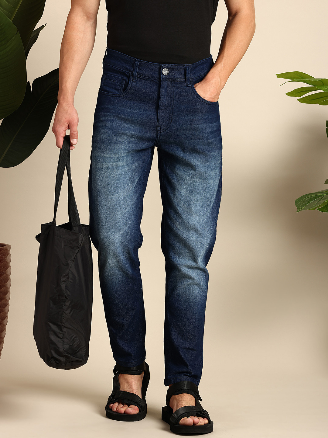 Buy Mast & Harbour Men Carrot Fit Jeans - Jeans for Men 26697358 | Myntra