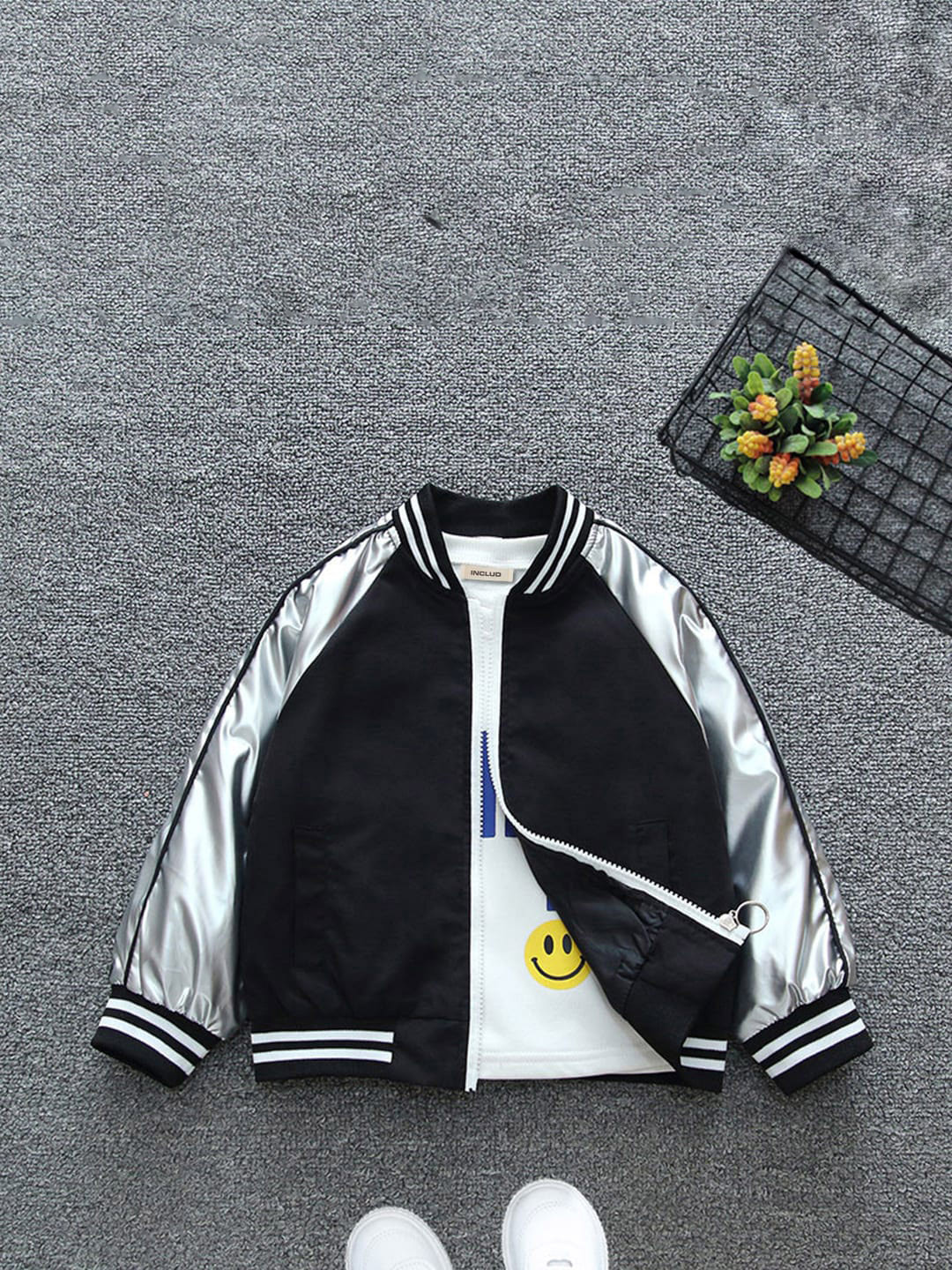 Buy INCLUD Boys Typography Printed Lightweight Varsity Jacket - Jackets ...