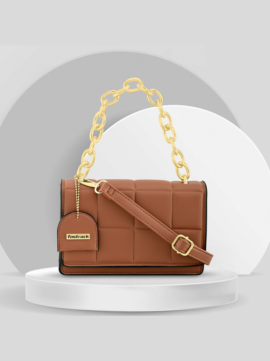 Buy Fastrack Textured Quilted Handheld Bag - Handbags for Women ...