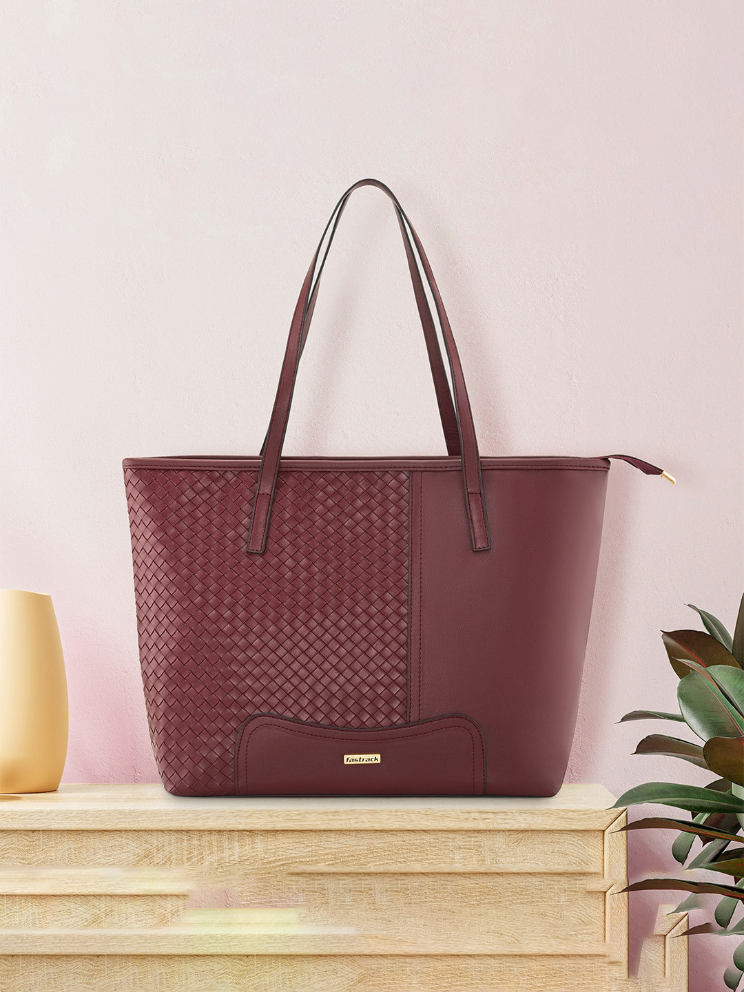 Buy Fastrack Textured Structured Shoulder Bag - Handbags for Women ...