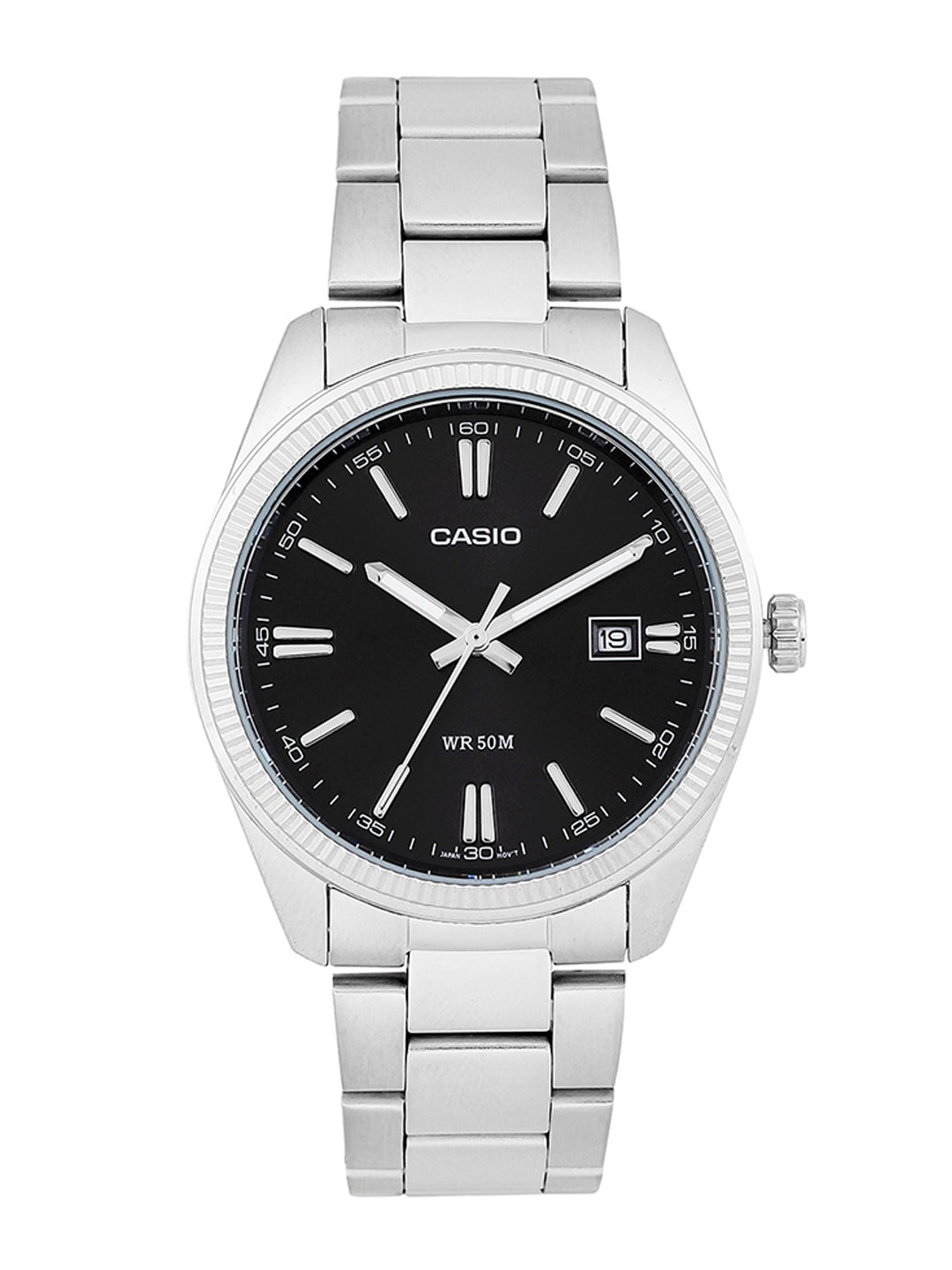 Buy CASIO Men Textured Dial Bracelet Style Straps Analogue Calendar ...