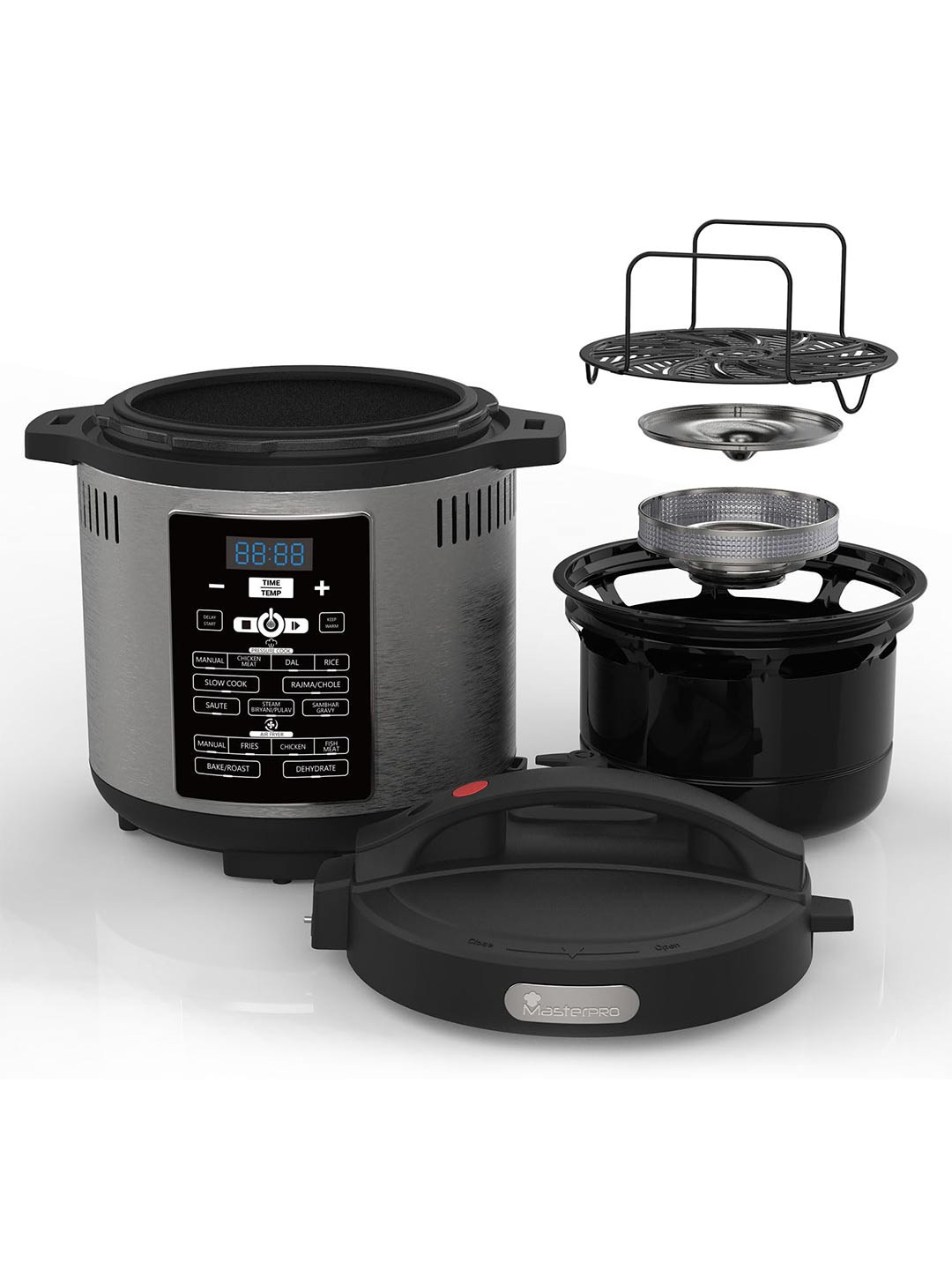 Buy BERGNER Black One Touch Cooking Fry Cook Electric Pressure Cooker ...