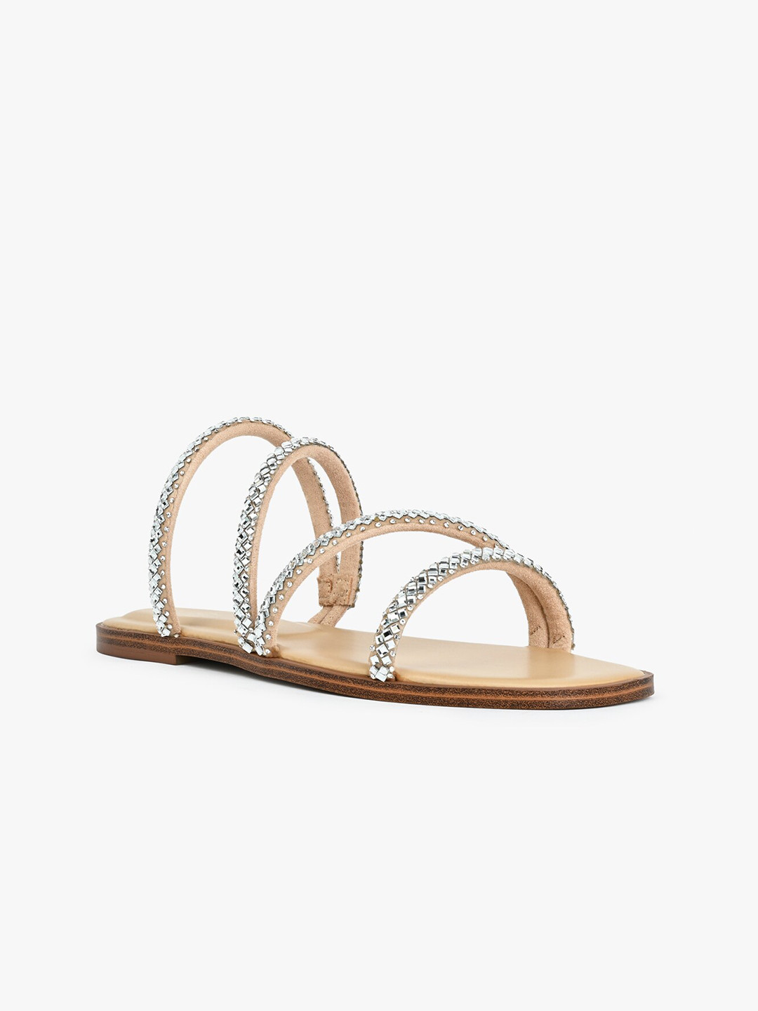 Buy ALDO TRITON Embellished Open Toe Flats - Flats for Women 26716960 ...
