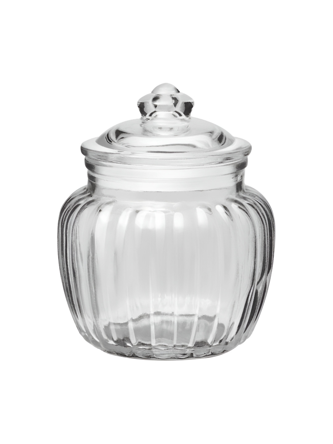 Buy Treo Transparent Glass Pot Jar With Lid 670 Ml - Container for ...