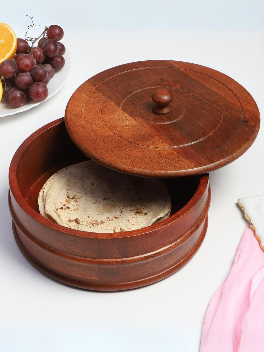 Buy BRICK BROWN Brown Wooden Roti Box - Roti Box for Unisex 26720534 ...
