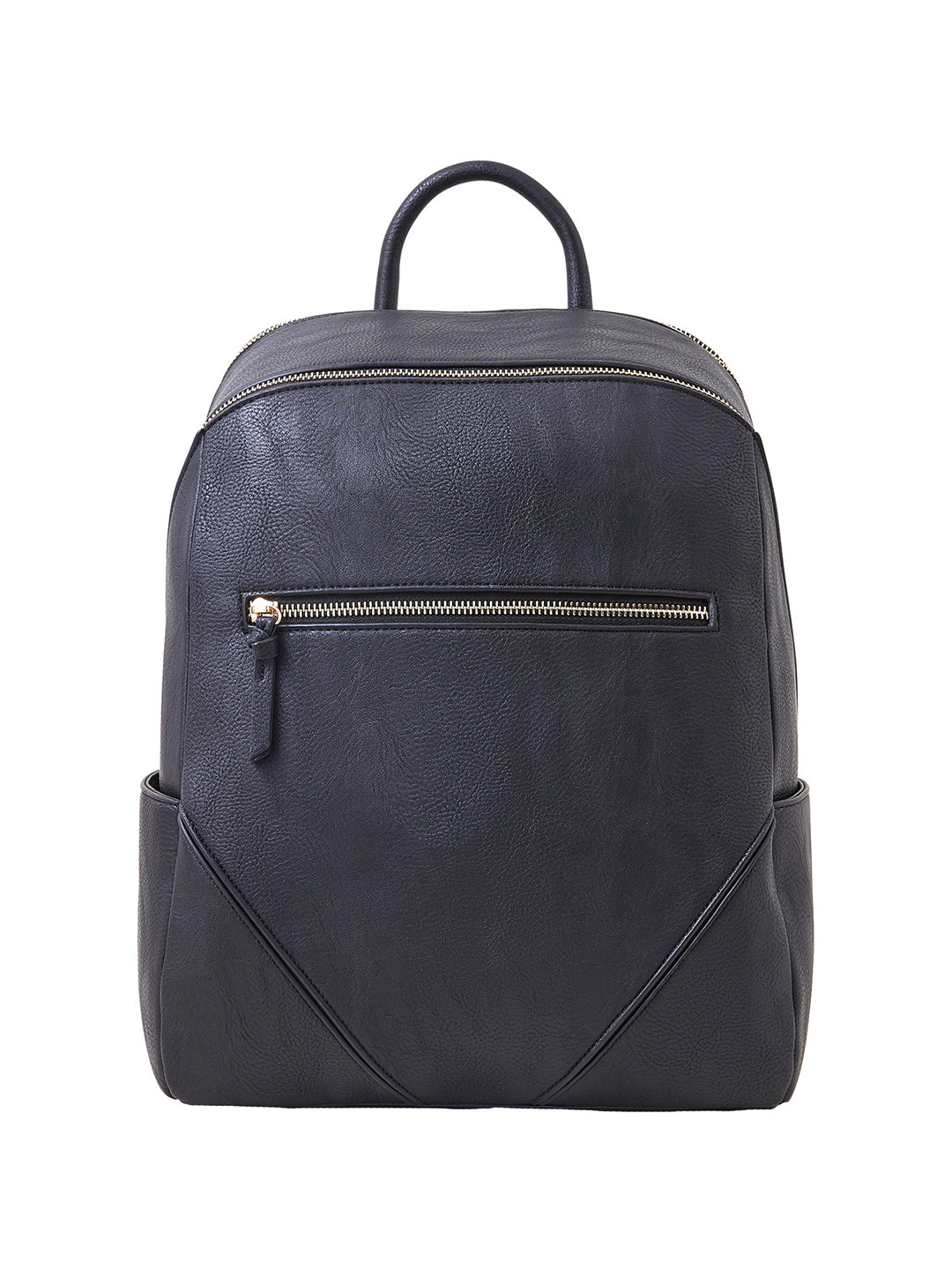 Buy Accessorize Women Solid Synthetic Leather Backpack - Backpacks for ...