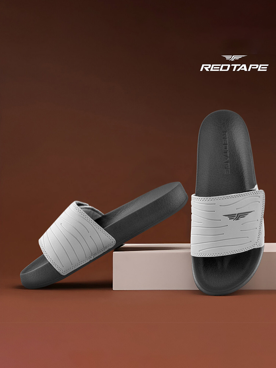 Buy Red Tape Men Open Toe Sliders - Flip Flops for Men 26733572 | Myntra