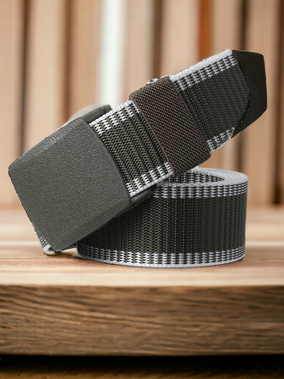 Buy Kastner Men Woven Design Slider Buckle Belt - Belts for Men ...