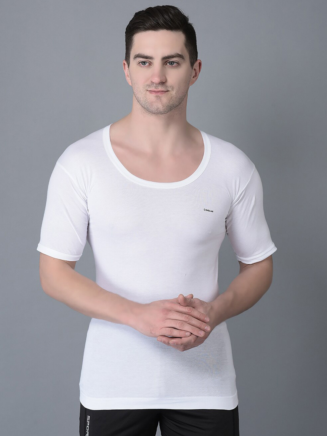 Buy Dollar Bigboss Men Combed Cotton Shrinkless Vest - Innerwear Vests ...