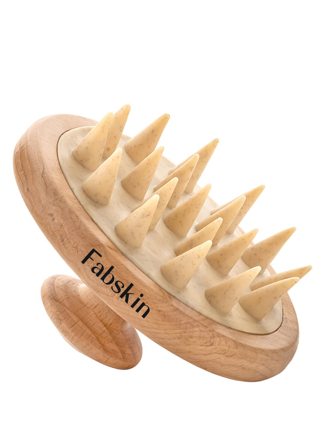 Buy Fabskin Wooden Scalp Massager Shampoo Hair Brush 01 - Hair Brush ...