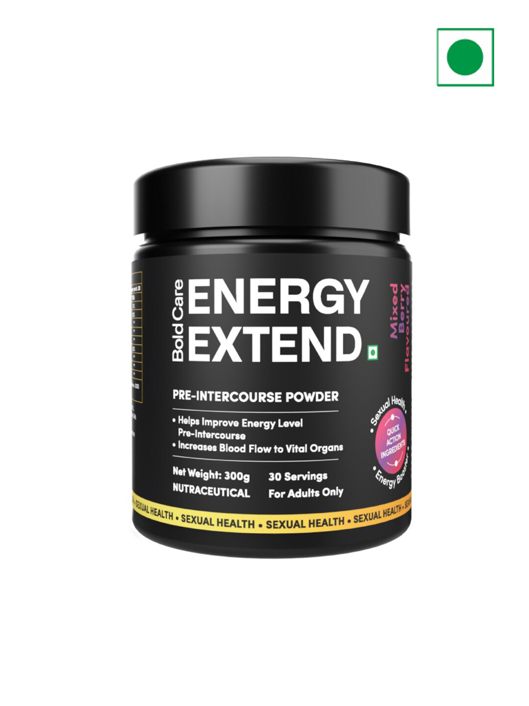 Buy Bold Care Men Energy Extend Mixed Berry Flavour Pre Intercourse ...