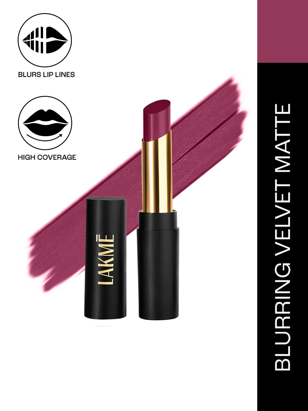 Buy Lakme Absolute Beyond Matte Bullet Lipstick With Argan Oil Burgundy ...