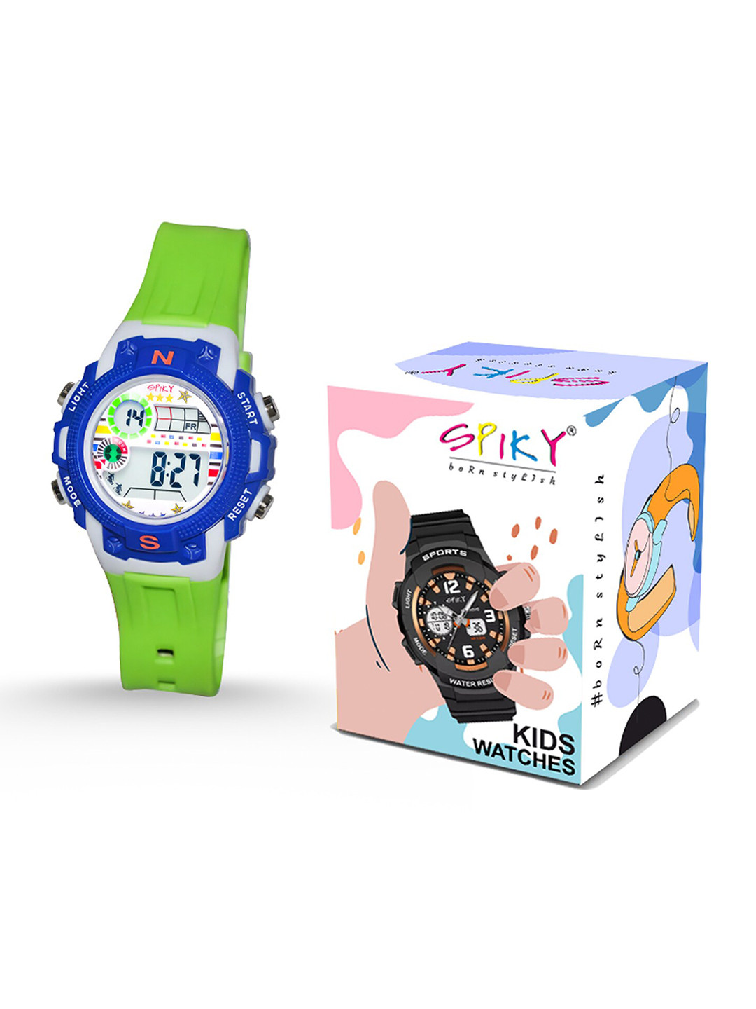 Buy Spiky Kids Straps Digital Automatic Watch SPKEVA20_C3_GRN - Watches ...