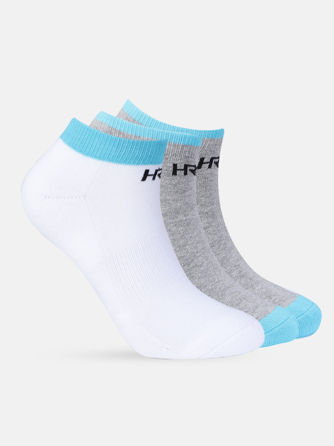 Buy HRX By Hrithik Roshan Women Set Of 3 Patterned Ankle Length Socks ...