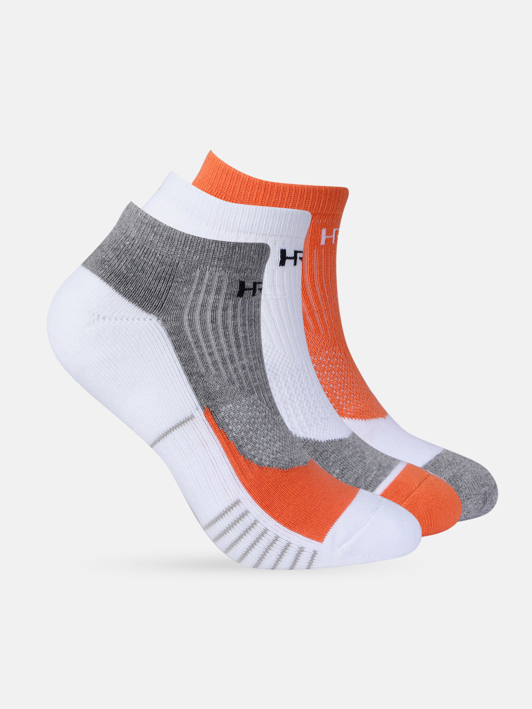 Buy HRX By Hrithik Roshan Women Set Of 3 Patterned Ankle Length Socks ...