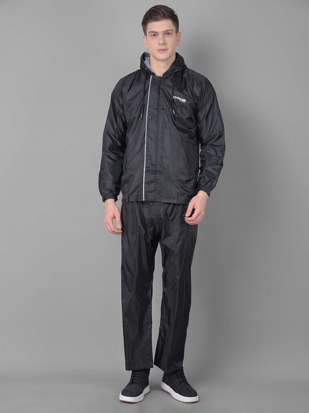 Buy Dollar Men Adjustable Reversible Hooded Rain Jacket - Rain Jacket ...