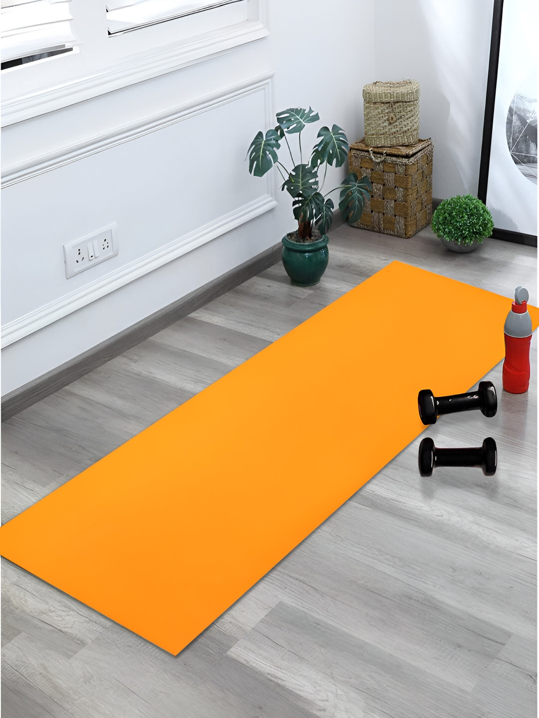 Buy Kuber Industries Orange Textured Yoga Mat - Yoga Mats for Unisex ...