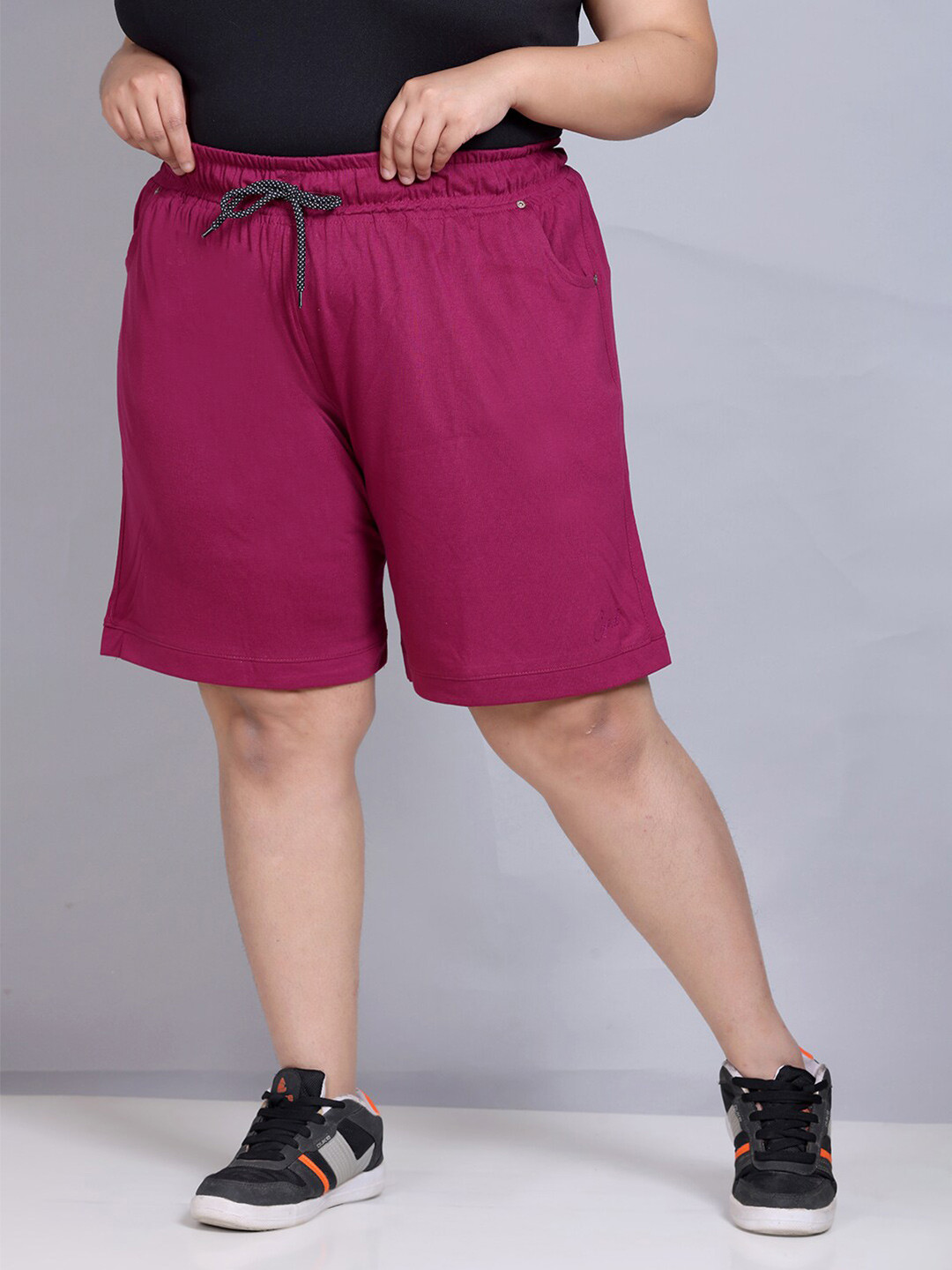 Buy CUPID Women Mid Rise Cotton Lounge Shorts - Lounge Shorts for Women ...
