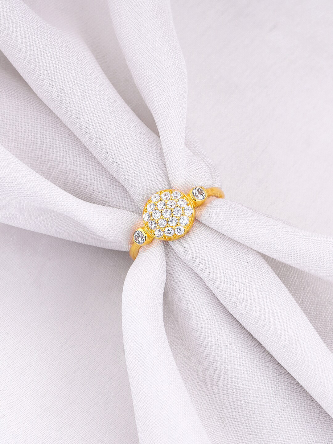 Buy GIVA Sterling Silver Gold Plated Finger Ring - Ring for Women ...