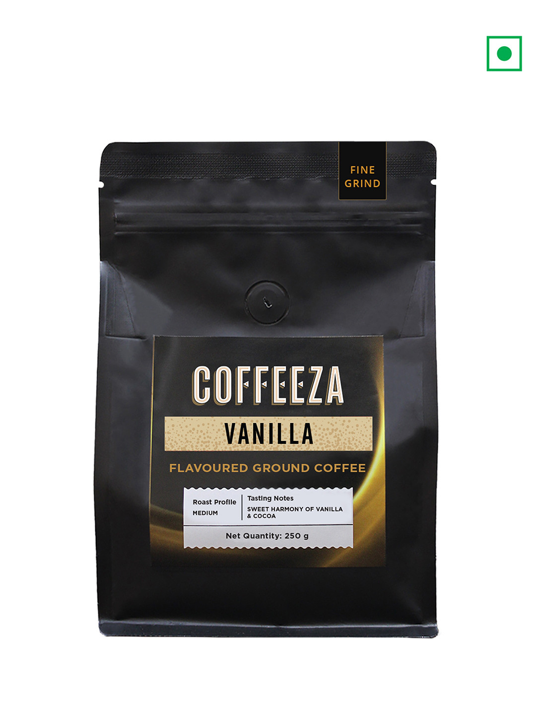 Buy Coffeeza Vanilla Flavoured Fine Grind Medium Roasted Ground Coffee ...
