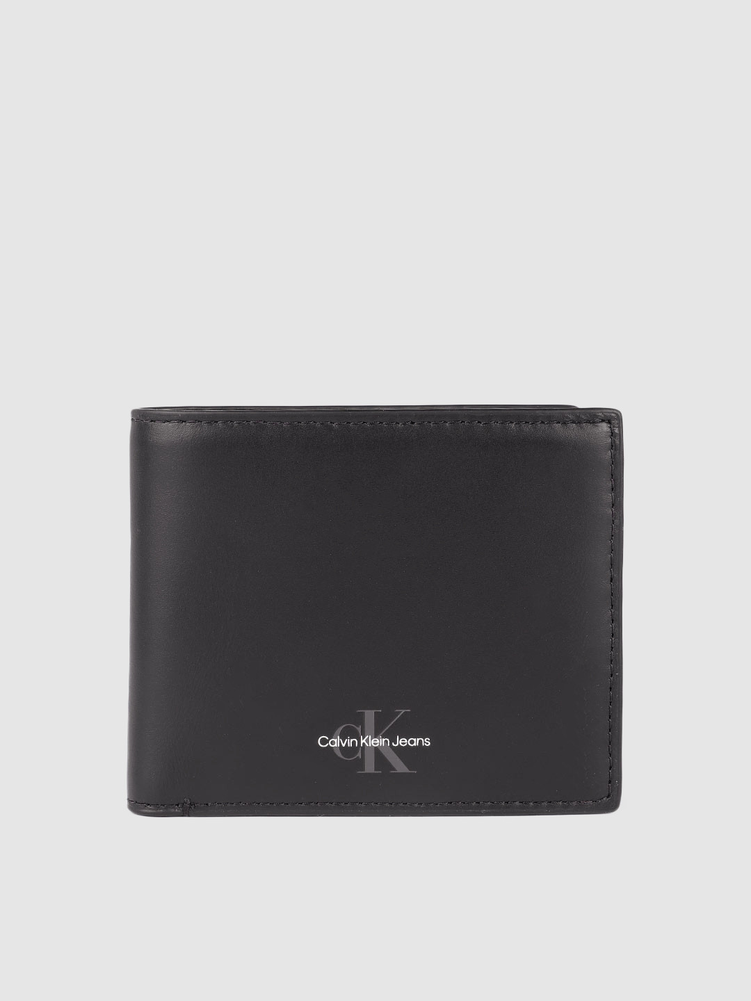Buy Calvin Klein Men Leather Two Fold Wallet With Brand Logo Print ...