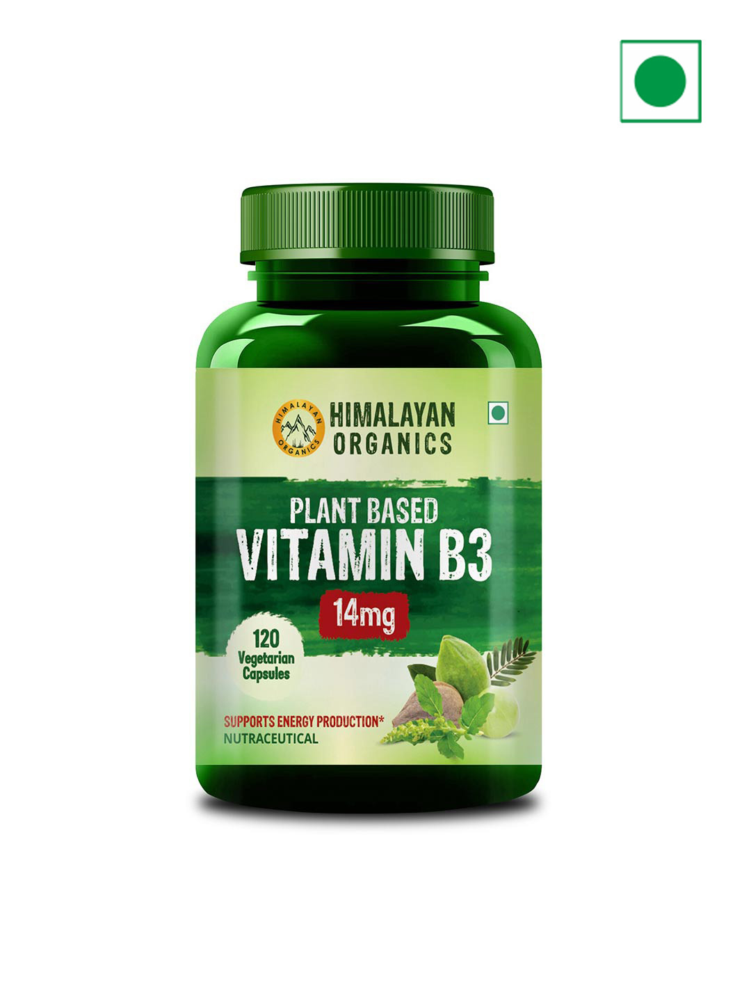 Buy Himalayan Organics Plant Based Vitamin B3 14mg Capsules 120 ...